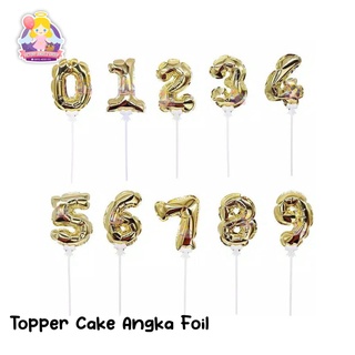 Jual Topper Cake Angka Foil | Shopee Indonesia