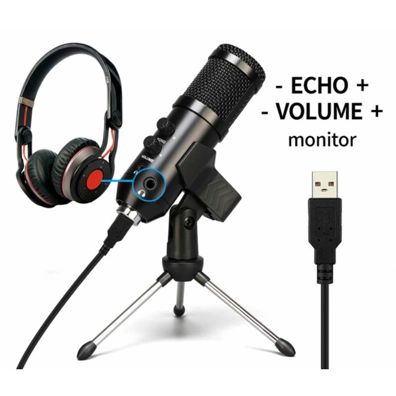 Jual skystudio mic condenser colokan kabel usb podcast kondenser ...