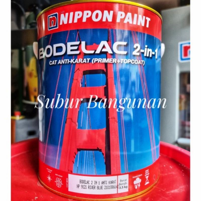 Jual Cat Besi Anti Karat Nippon Paint Bodelac 2 In 1 3,5 Kg | Shopee Indonesia