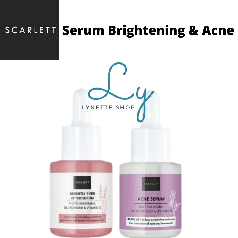 SCARLETT Whitening SERUM BRIGHTLY 15ml BPOM ORIGINAL / Scarlet Serum ...