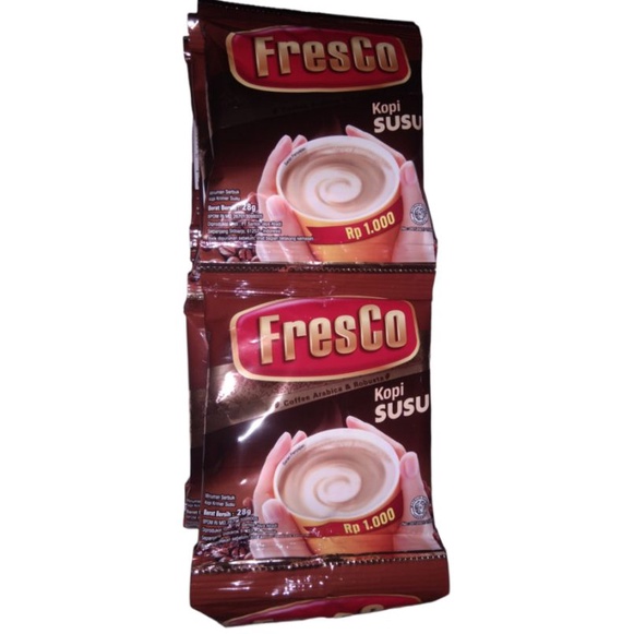 Jual Kopi Fresco Susu 1 Renteng Isi 12 sachet | Shopee Indonesia