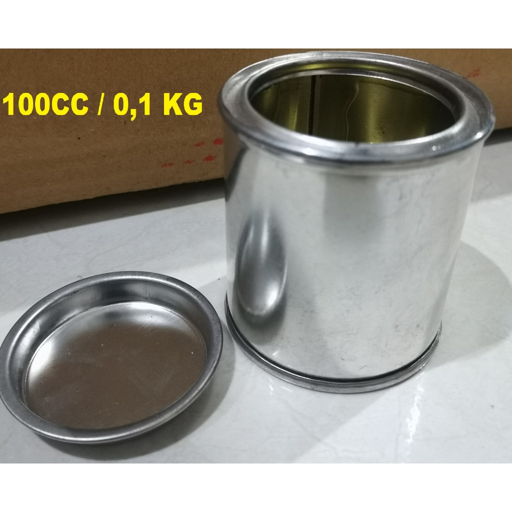 Jual Kaleng Cat / Kaleng Kosong /Kaleng Baru Polos 100cc/0.1kg | Shopee Indonesia