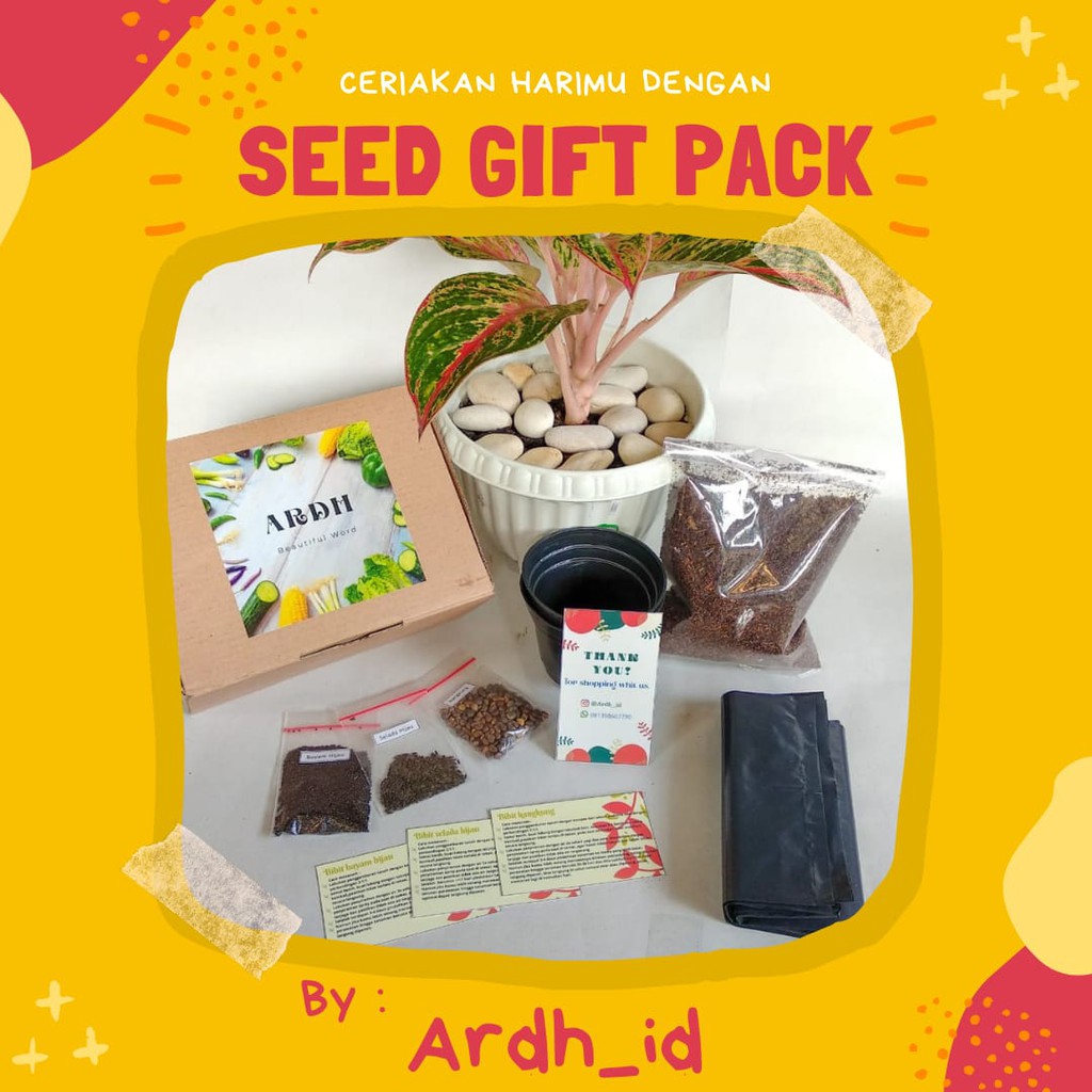 Jual seed gift pack/kado ulang tahun unik , anniversary/hampers wisuda ...