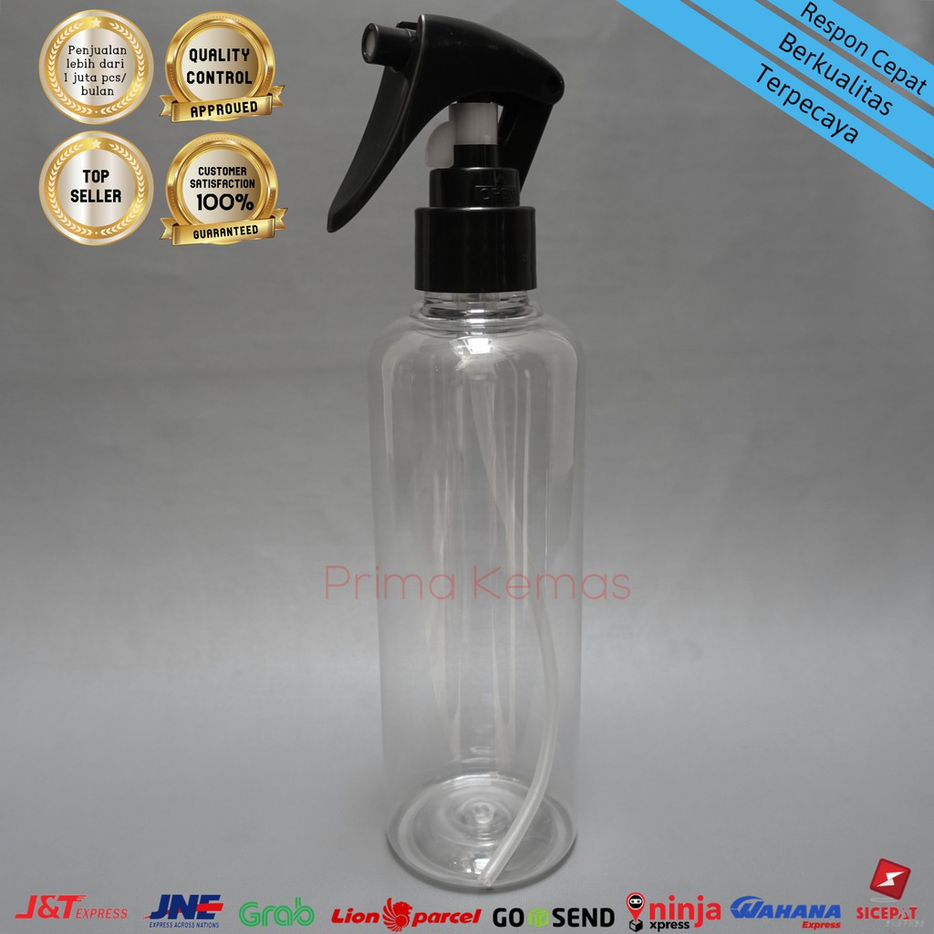 Jual Botol Trigger Spray 250 ml - botol kosmetik 250 ml - botol skincare Pet 250 ml Natural ...
