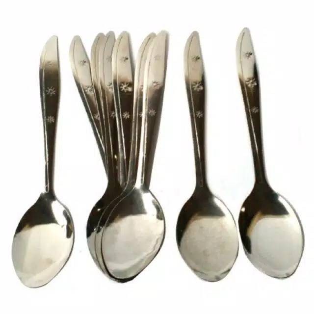 1 lusin sendok makan stainless stell tebal | Shopee Indonesia