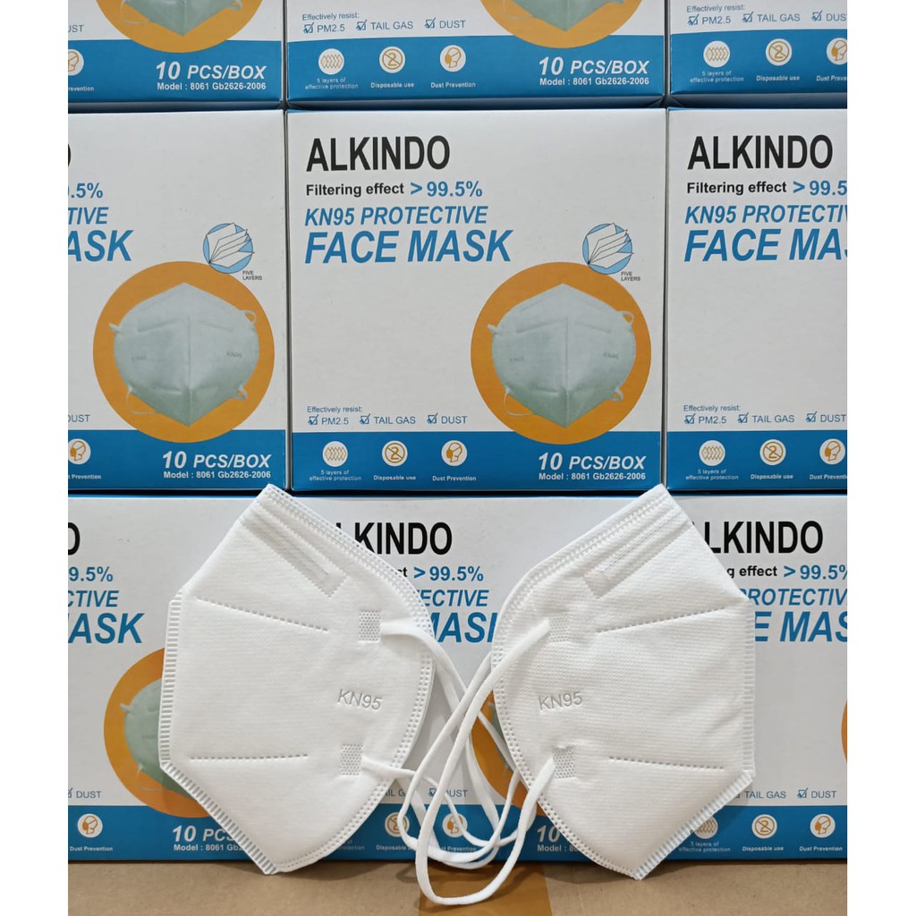 Jual Masker KN95 Alkindo Face Mask isi 10pcs Masker KN 95 Alkindo Disposable Face Mask | Shopee ...