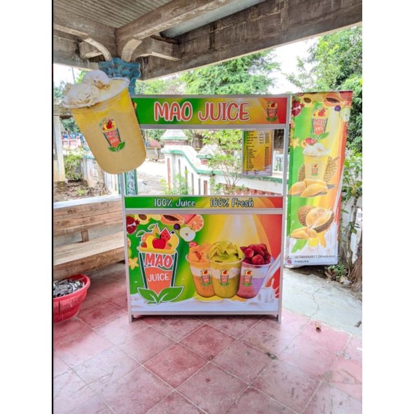 Booth jus lipat Gerobak portable | Shopee Indonesia