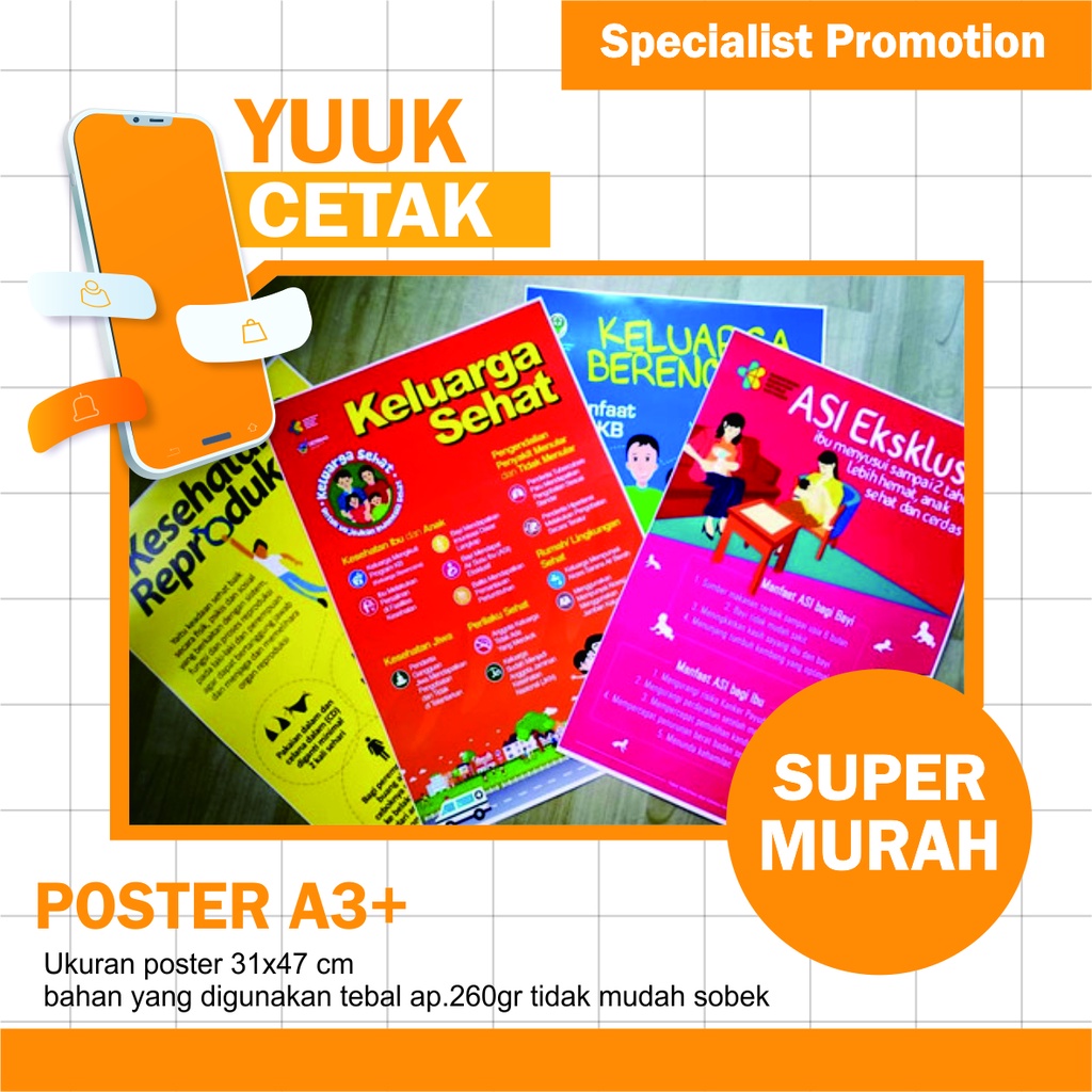 Jual cetak poster custom a3 murah/ cetak poster | Shopee Indonesia