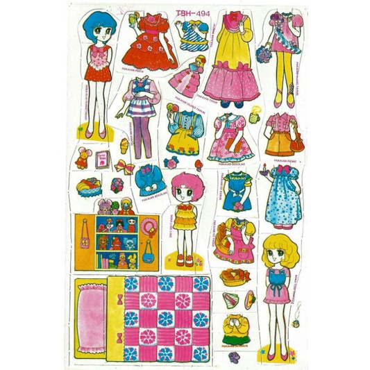 Jual [READY REAL PICT 100%] BP BPan orang orangan kertas jadul mainan ...