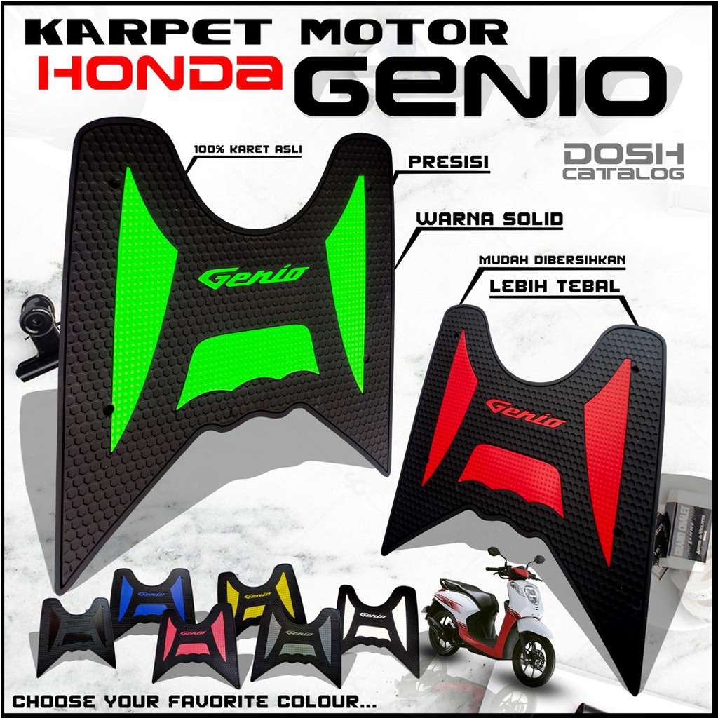 Jual Karpet Motor Genio / Karpet Genio / Aksesoris Genio / Pijakan Kaki ...