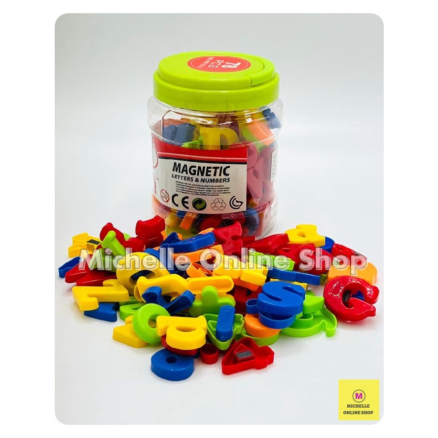 Jual MAINAN MAGNETIC ABJAD ANGKA HURUF/MAGNETIC LETTER NUMBER TOPLES ...