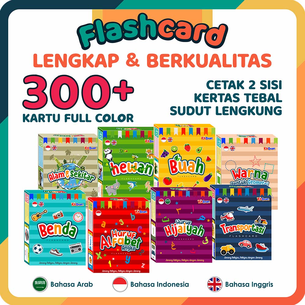 Jual Flash Card Edukasi Anak Kartu Belajar Kidsmart | Shopee Indonesia