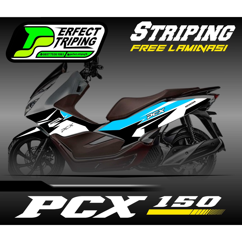 Jual Stiker Striping Motor HONDA PCX 150 / Stiker Variasi List PCX LAMA ...