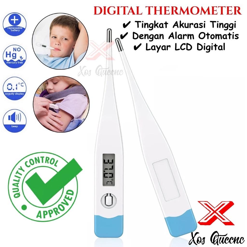 Jual XOQ - Thermometer Digital / Alat Pengukur Suhu Badan / Digitar ...
