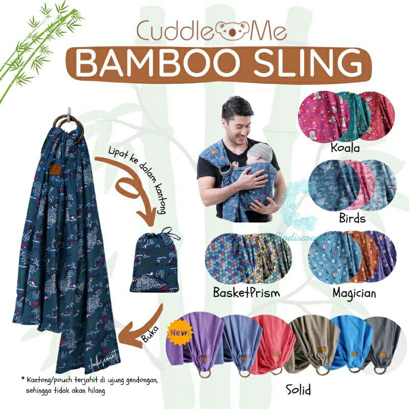 Jual Gendongan Ring Sling Bamboo Cuddle Me/ Bamboo Sling Cuddleme ...