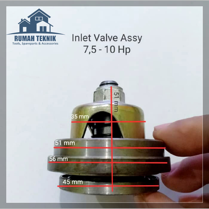 Jual Inlet Valve Assy Kompresor Angin 7,5 Hp - 10 HP | Shopee Indonesia