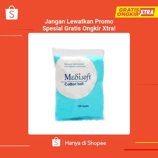 Jual Kapas Medisoft Cotton Ball 120ball Kapas Cebok Bayi | Shopee Indonesia