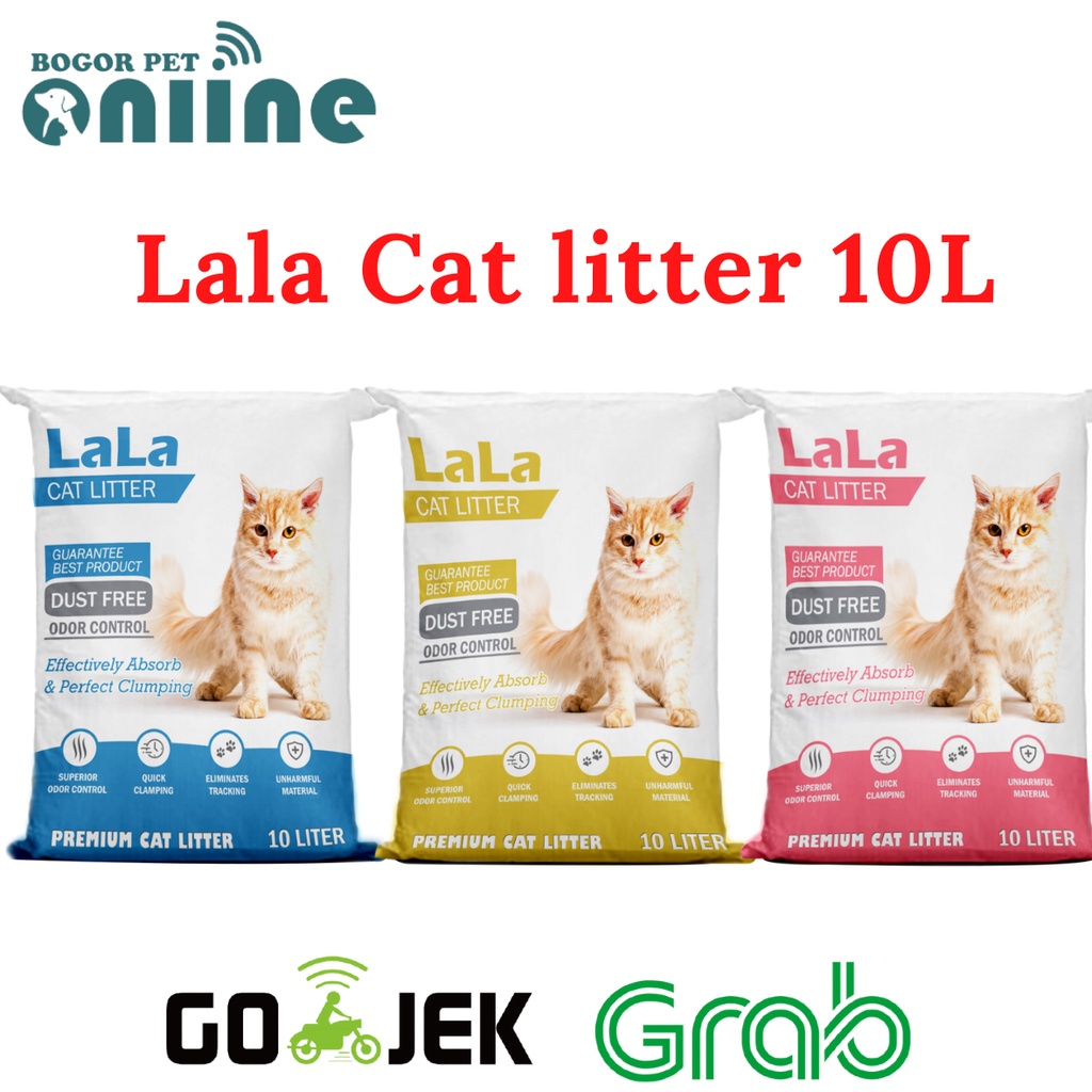 Jual Lala cat litter 10L- pasir gumpal kucing lala - pasir gumpal ...