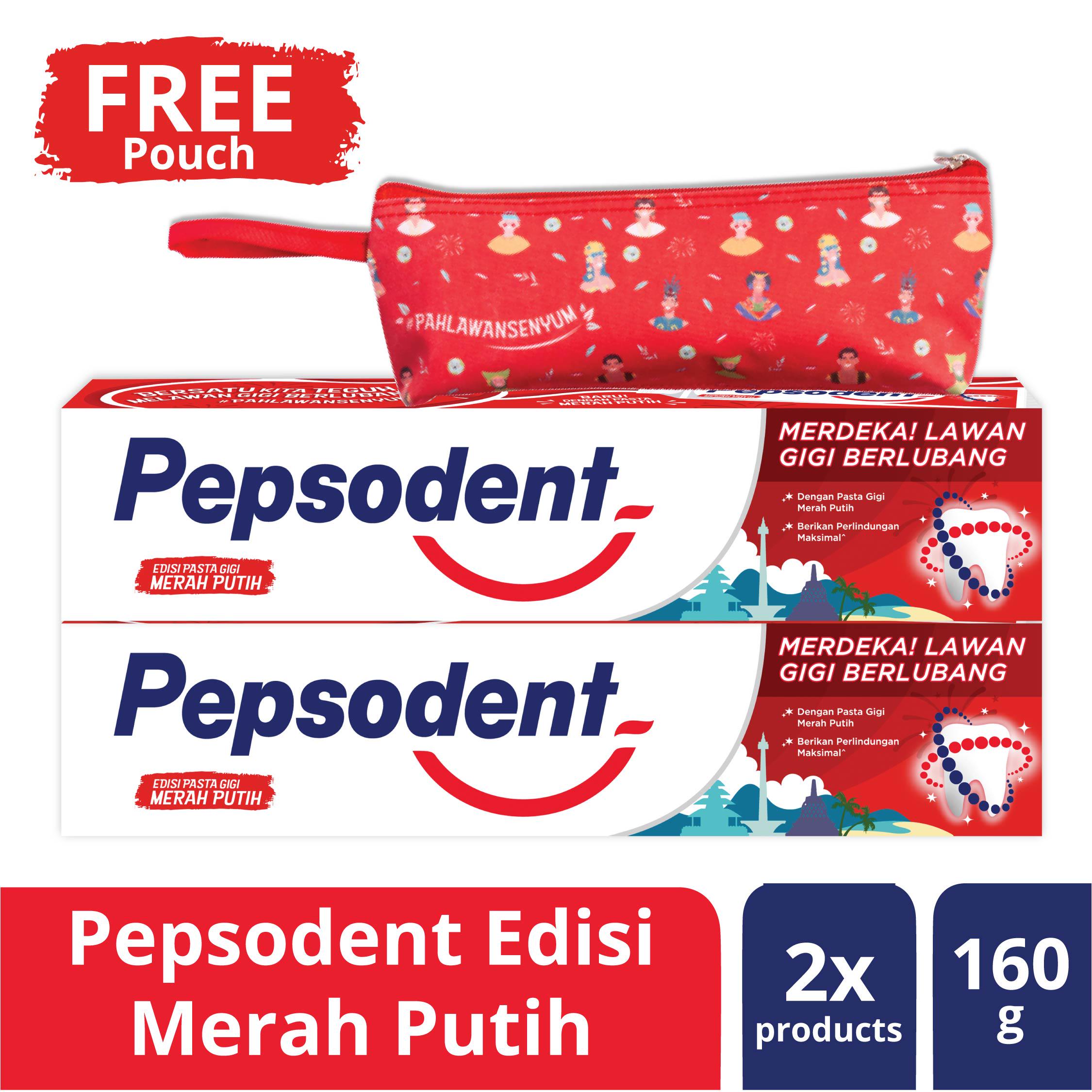 Jual Pepsodent Pencegah Gigi Berlubang Pasta Gigi Edisi Spesial Merah ...