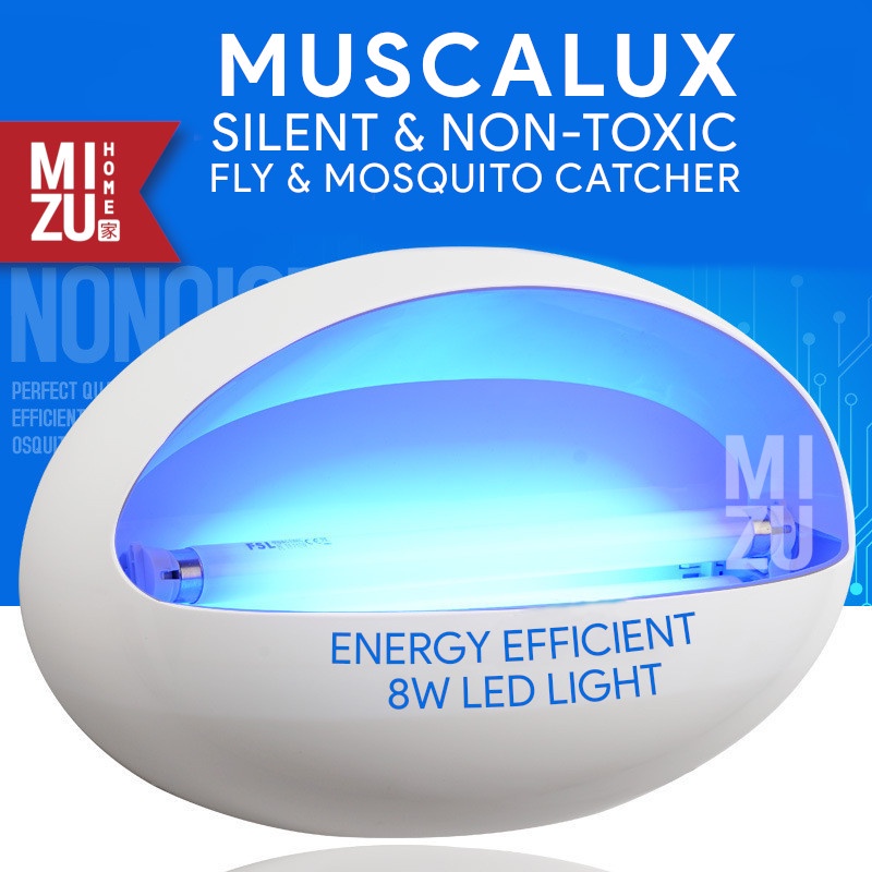 MUSCALUX OVAL Fly Mosquito Catcher LED 8W Mesin Perangkap Lalat Nyamuk ...
