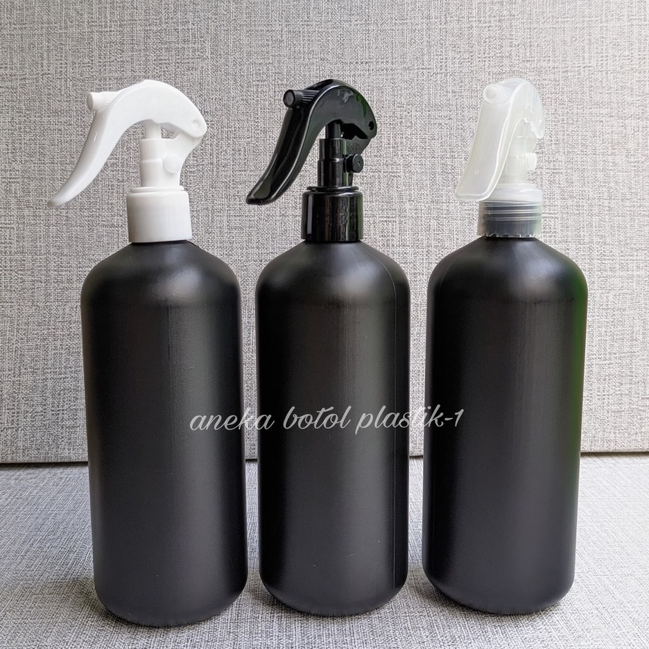 Jual Botol Semprotan Spray Triger 500ml Hdpe Hitam / Botol Spray 500ml Hdpe Triger Model Bebek ...