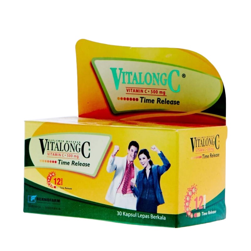 Jual Vitalong C Multivitamin Kesehatan Vitamin C 500MG Kapsul Indonesia ...