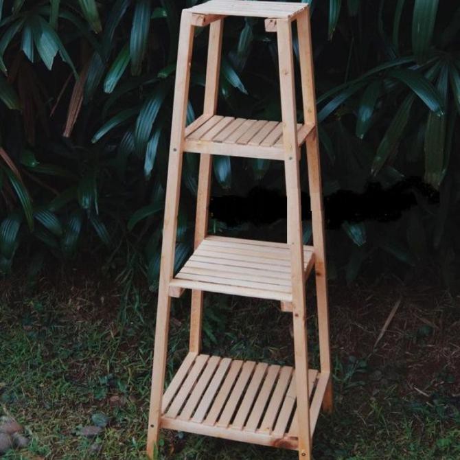 Jual Rak Susun Kayu Jati Belanda Modern Minimalis Sonbokshop | Shopee ...