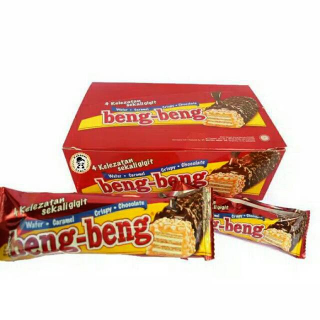 Jual Beng Beng Besar isi 17 pc Box Camilan Coklat Snack Wafer Caramel ...