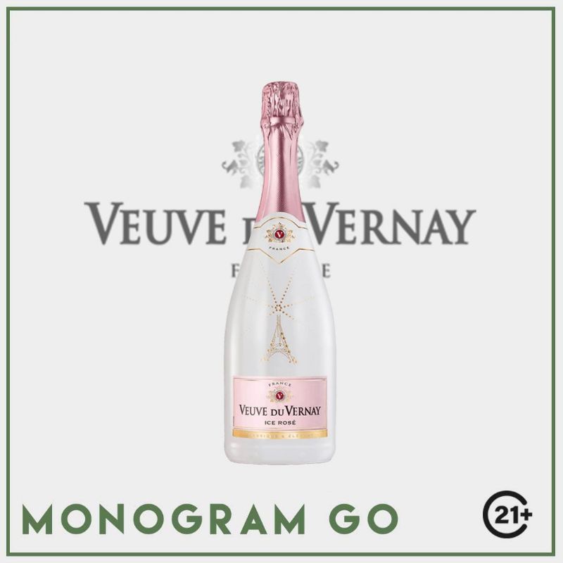 Jual Veuve Du Vernay Ice Rose French Sparkling Wine 750ml | Shopee Indonesia