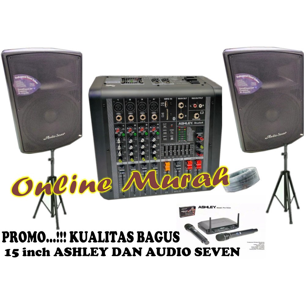 Jual PAKET SOUND SYSTEM AUDIO SEVEN PSV 15 ASHLEY STUDIO 4 15 inch ...