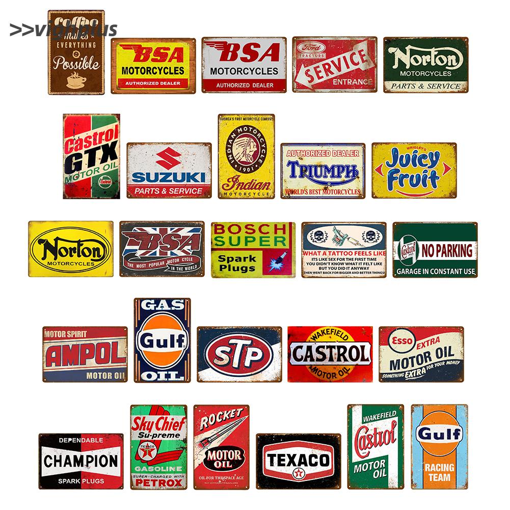 Jual Poster Kaleng Metal Motif Tulisan Gaya Vintage Untuk Dekorasi ...