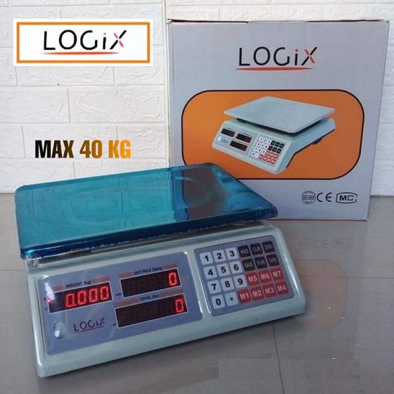 Jual Timbangan Buah 40 Kg LOGIX Digital Double Display | Shopee Indonesia