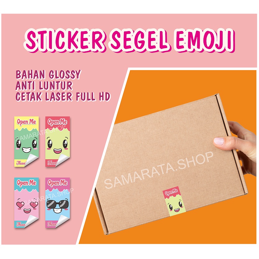 Jual Sticker/Stiker Open Me Mini Emoji Lucu Emoticon Thank You Online ...