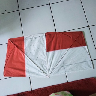 Jual layangan kertas 2 warna merah putih, putih merahamuda, merah ...