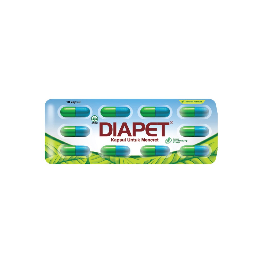 Jual Diapet Obat diare kapsul untuk mencret isi 10 kapsul | Shopee ...