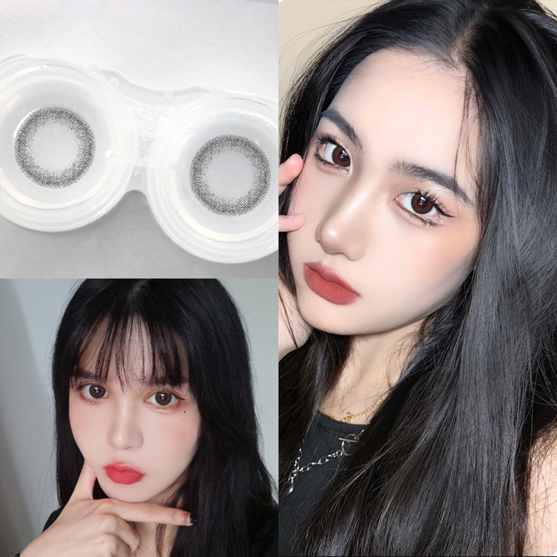 Jual (COD)Sepasang lensa kontak berwarna diameter 14.2MM softlens ...