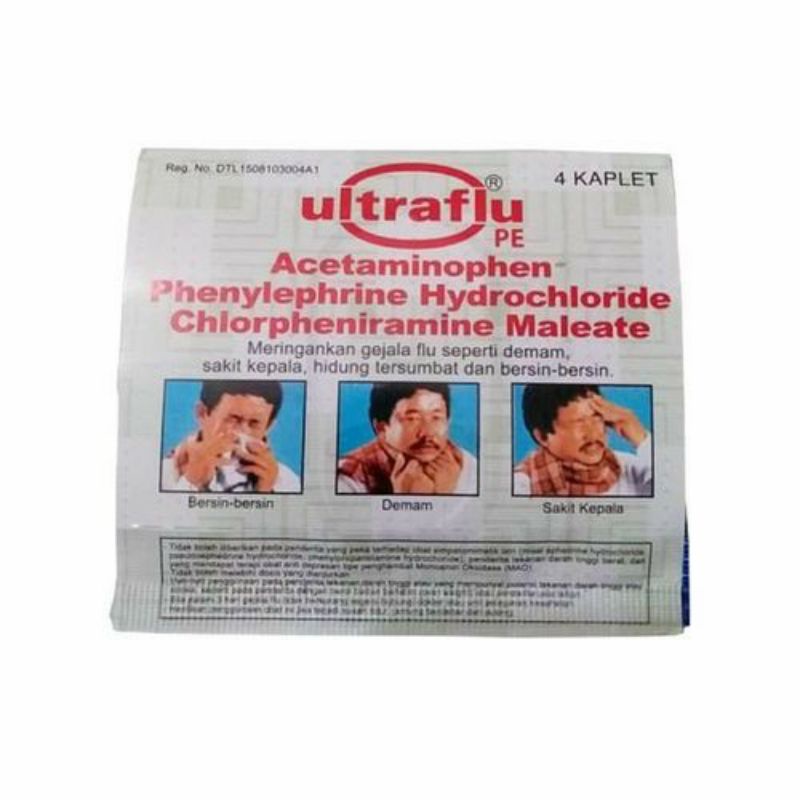 Jual ultra flu 1 strip isi 4 kaplet | Shopee Indonesia