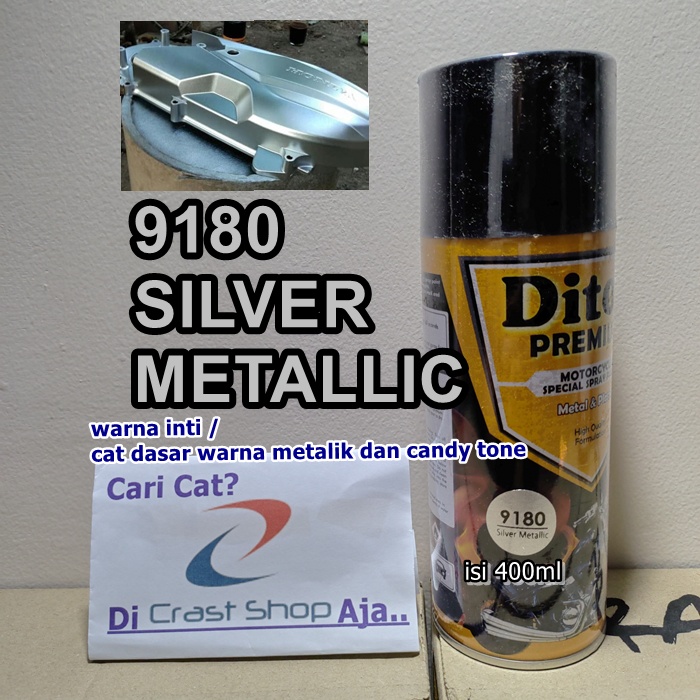 Jual Cat Pilox Diton Premium 9180 Silver Metallic perak 400ml pilok ...