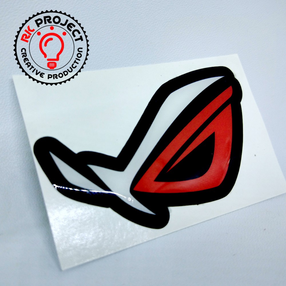Jual ASUS ROG LOGO Sticker Timbul Emblem Resin Lentur Indonesia|Shopee ...