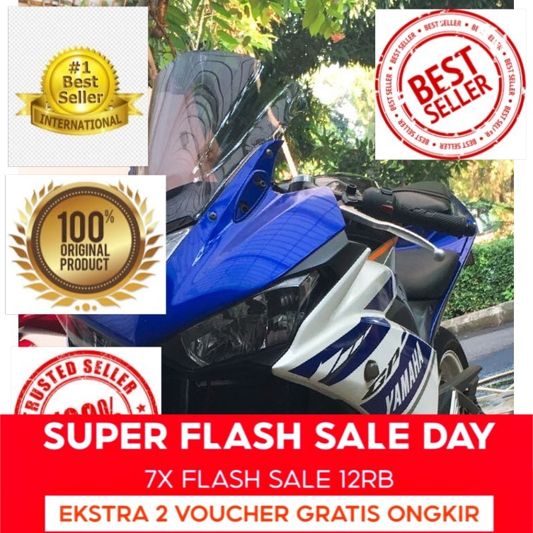 Jual Windshield r25 racing Visor r25 gp race laser cutting visor kaca ...