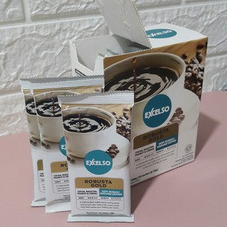 Jual Excelso Robusta Gold Coffee Kopi Sachet | Shopee Indonesia
