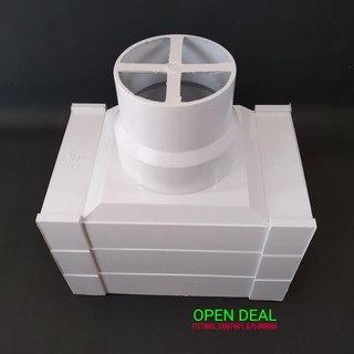 Jual Corong Talang Putih ASVIRA/Corong Kotak Pvc 4"/Corong Pipa talang ...