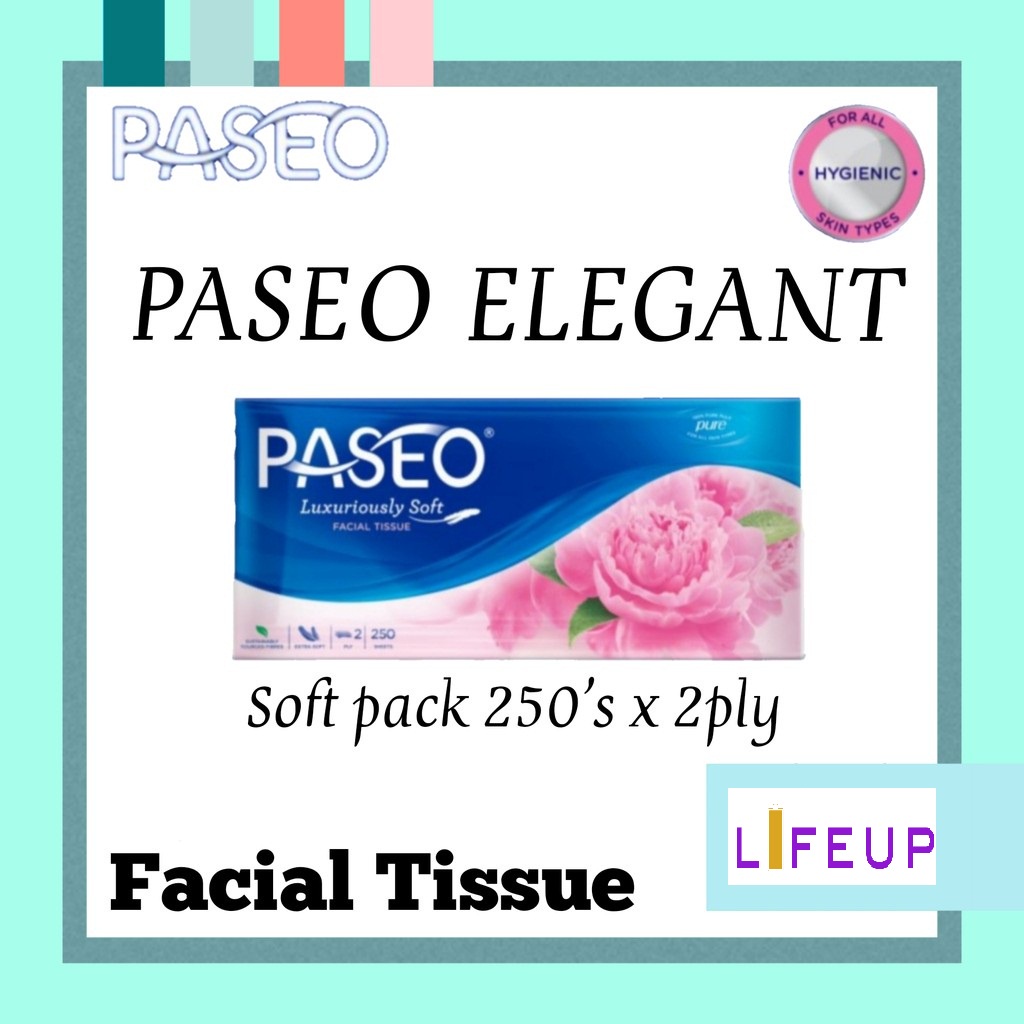 Jual FACIAL TISSUE PASEO ELEGANT / Paseo Elegant Tissue Wajah Soft Pack ...