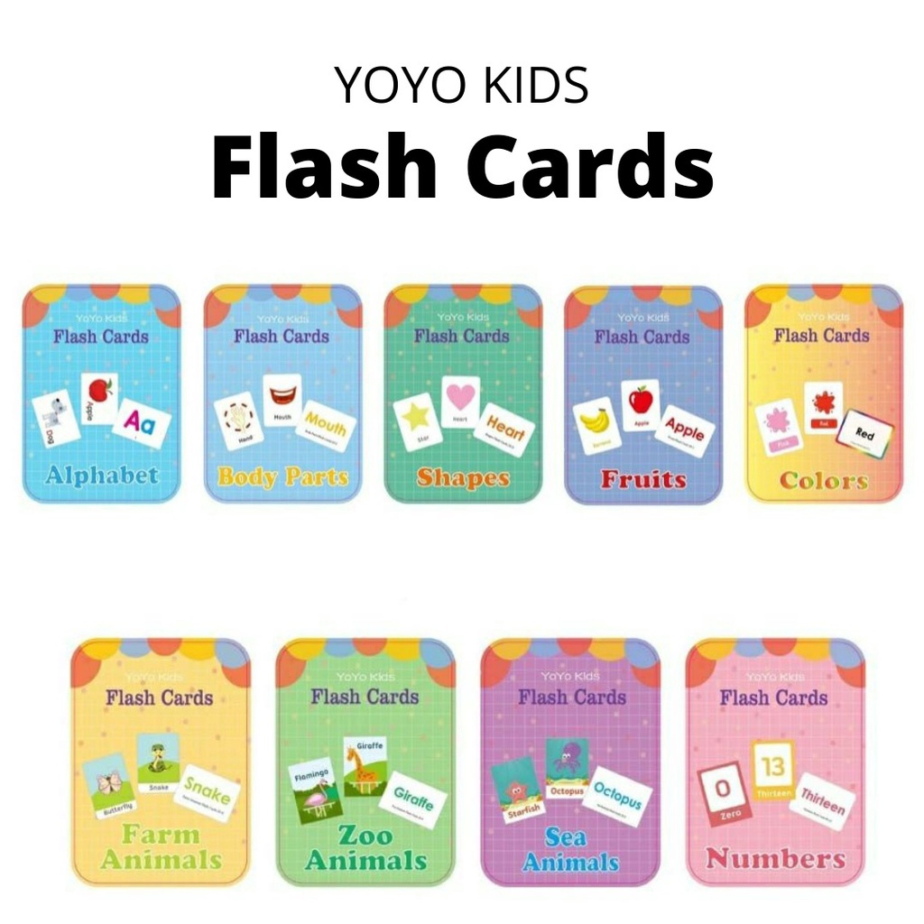 Jual Yoyo Kids Flash Cards / Mainan Kartu Edukasi Pintar Anak Bilingual ...