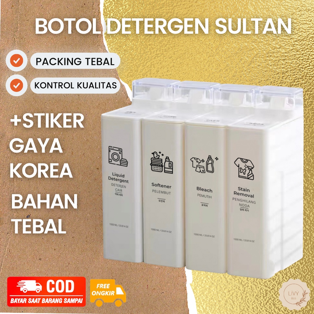 Jual BOTOL SABUN CAIR AESTHETIC REFILL DETERGEN ISI ULANG LAUNDRY SABUN ...