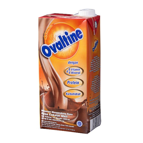 Jual Ovaltine UHT Milk Choco Malt 1 Liter | Shopee Indonesia