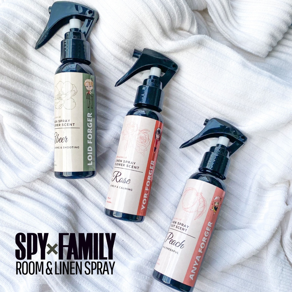 Jual LINEN SPRAY SPY X FAMILY - LOID FORGER - ANYA FORGER - YOR FORGER ...