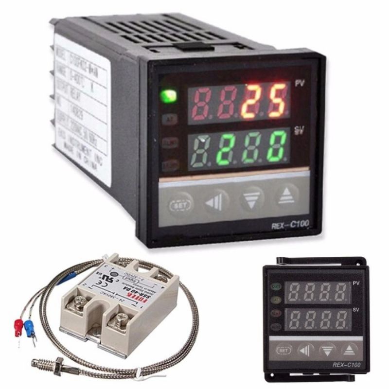 Jual PID Rex C100 Temperature Thermostat Thermocouple Controller AA88 | Shopee Indonesia