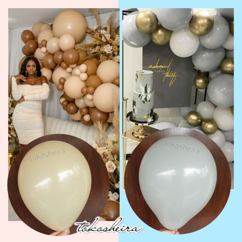 Jual Balon Latex Coklat Cream Krem Abu Grey Balon Latex Doff 12 Inch ... Jual Balon Latex Coklat Cream Krem Abu Grey Balon Latex Doff 12 Inch ...