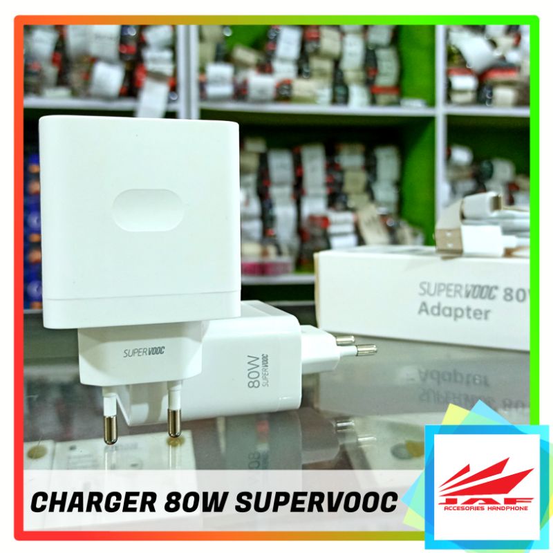 Jual Charger 80W Support SUPERVOOC FLASHCHARGE VOOC 100% ORIGINAL ...